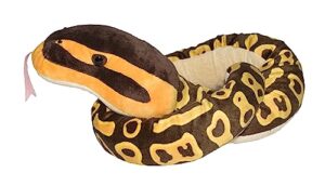 wild republic snakes, snake plush, stuffed animal, plush toy, gifts for kids, ball python, 54"