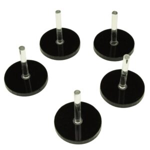 litko rpg round flight stands | role playing games | compatible with dungeons and dragons | compatible with pathfinder | circular black base (3-inch huge)