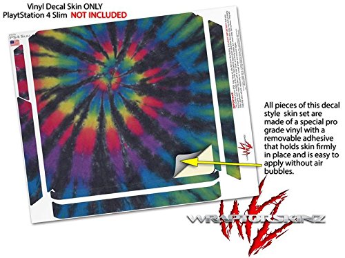 Tie Dye Swirl 105 - Decal Style Skin fits Sony PlayStation 4 Slim Gaming Console