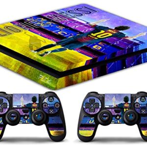 Skin Ps4 Slim - Lionel Messi FC BARCELLONA Ultras - Limited Edition Decal Cover ADESIVA Playstation 4 Slim Sony Bundle