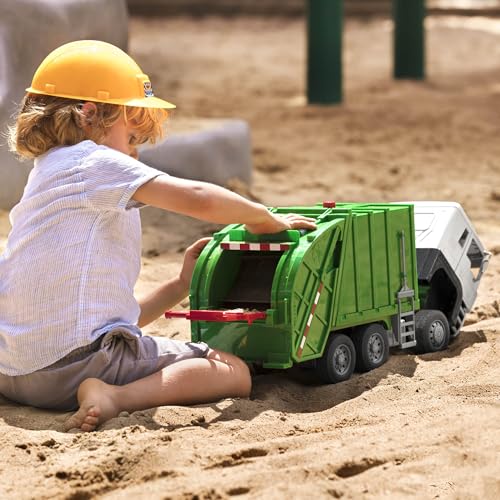 Driven by Battat – Large Toy Recycling Truck For Kids – Toy City Vehicle – Lights & Sounds Toy Truck – Movable Parts – 3 Years + – Standard Green Recycling Truck