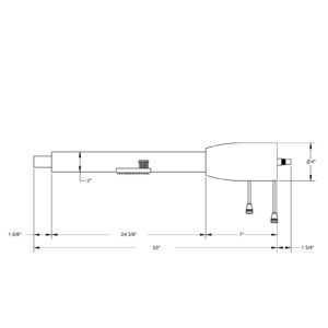 Universal GM 33-Inch Tilt Steering Column, Floor Shift, 5-Position Adjustable, Compatible with OE & Aftermarket Harnesses, 1969-1994 GM Specs, Includes Chrome Levers, Raw