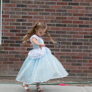 Little Adventures Deluxe Cinderella Princess Dress up Costume for Girls Small (Age 1-3) - Machine Washable Child Pretend Play and Party Dress with No Glitter