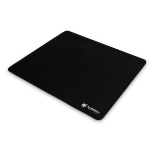 subzero gaming tyka soft gaming mouse pad, large, stitched edges, 18"x16" (black)