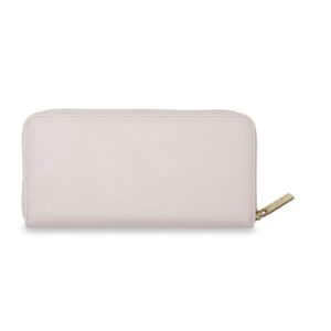 KATIE LOXTON Girls Just Wanna Have Funds on Pale Pink Womens Vegan Leather Full Zip Wallet Purse