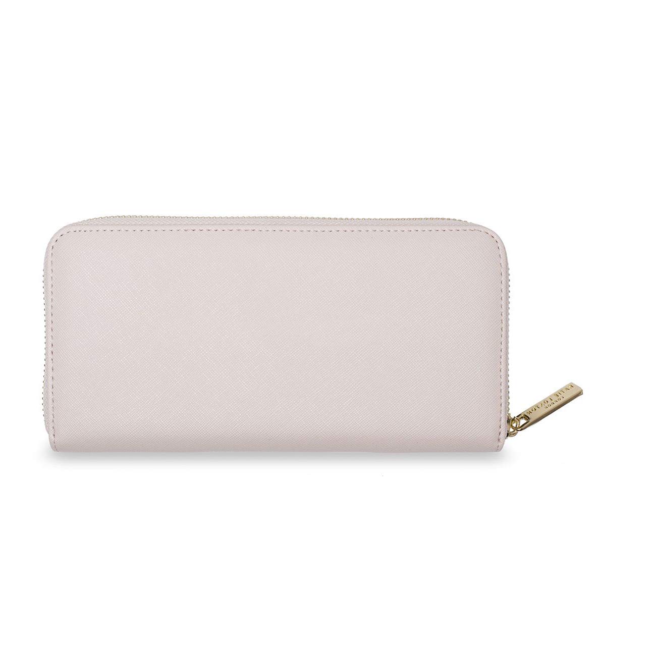 KATIE LOXTON Girls Just Wanna Have Funds on Pale Pink Womens Vegan Leather Full Zip Wallet Purse