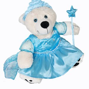 Blue Snow Princess Gown Teddy Bear Clothes Fits Most 14"-18" Build-a-Bear and Make Your Own Stuffed Animals