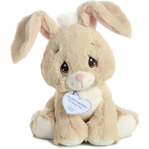 aurora® inspirational precious moments™ floppy bunny stuffed animal - cherished memories - enduring comfort - brown 8.5 inches