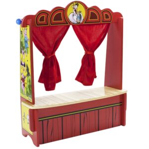 imagination generation wooden wonders mother goose's tabletop puppet theater