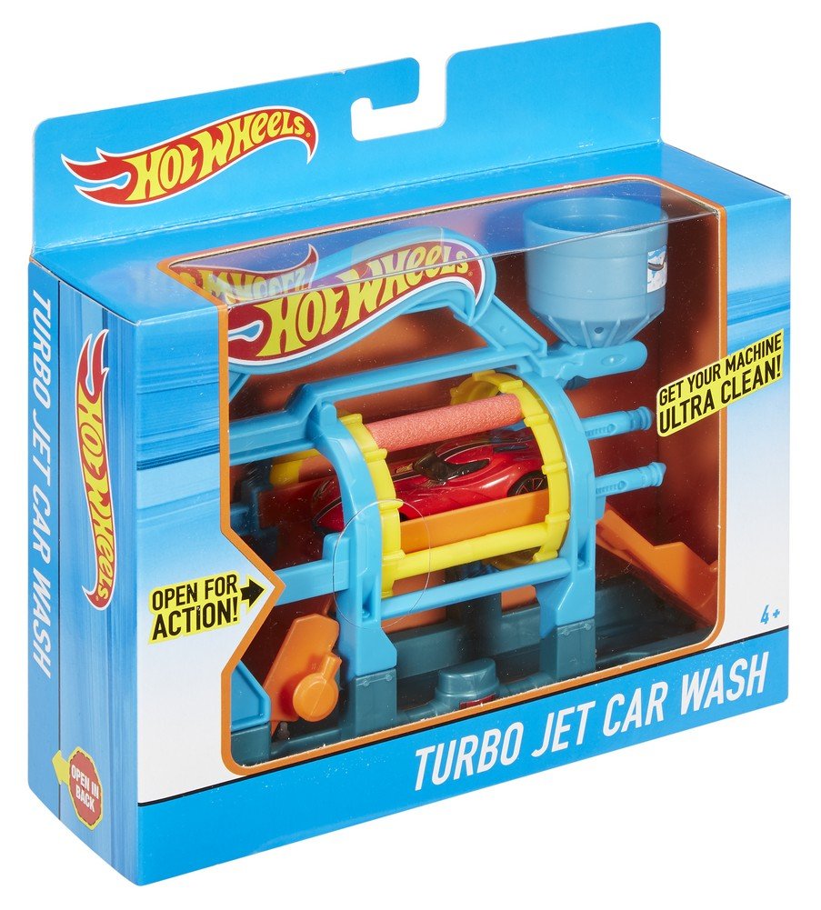 Hot Wheels Turbo Jet Car Wash Playset Vehicle