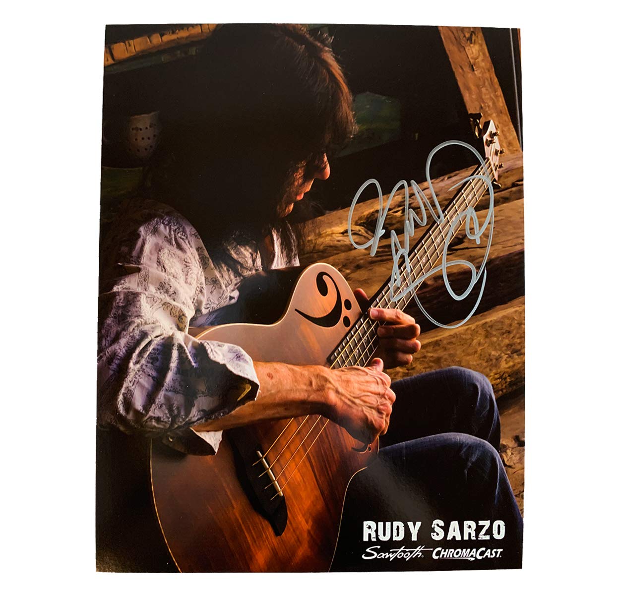 ChromaCast Rudy Sarzo Autographed “Off The Rails” Book and Poster Collector’s Pack (CC-RS-BP