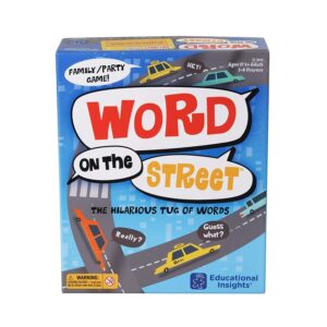 educational insights word on the street, word game for family game night, ages 10+