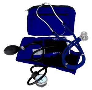 dixie ems blood pressure and sprague stethoscope kit - royal blue