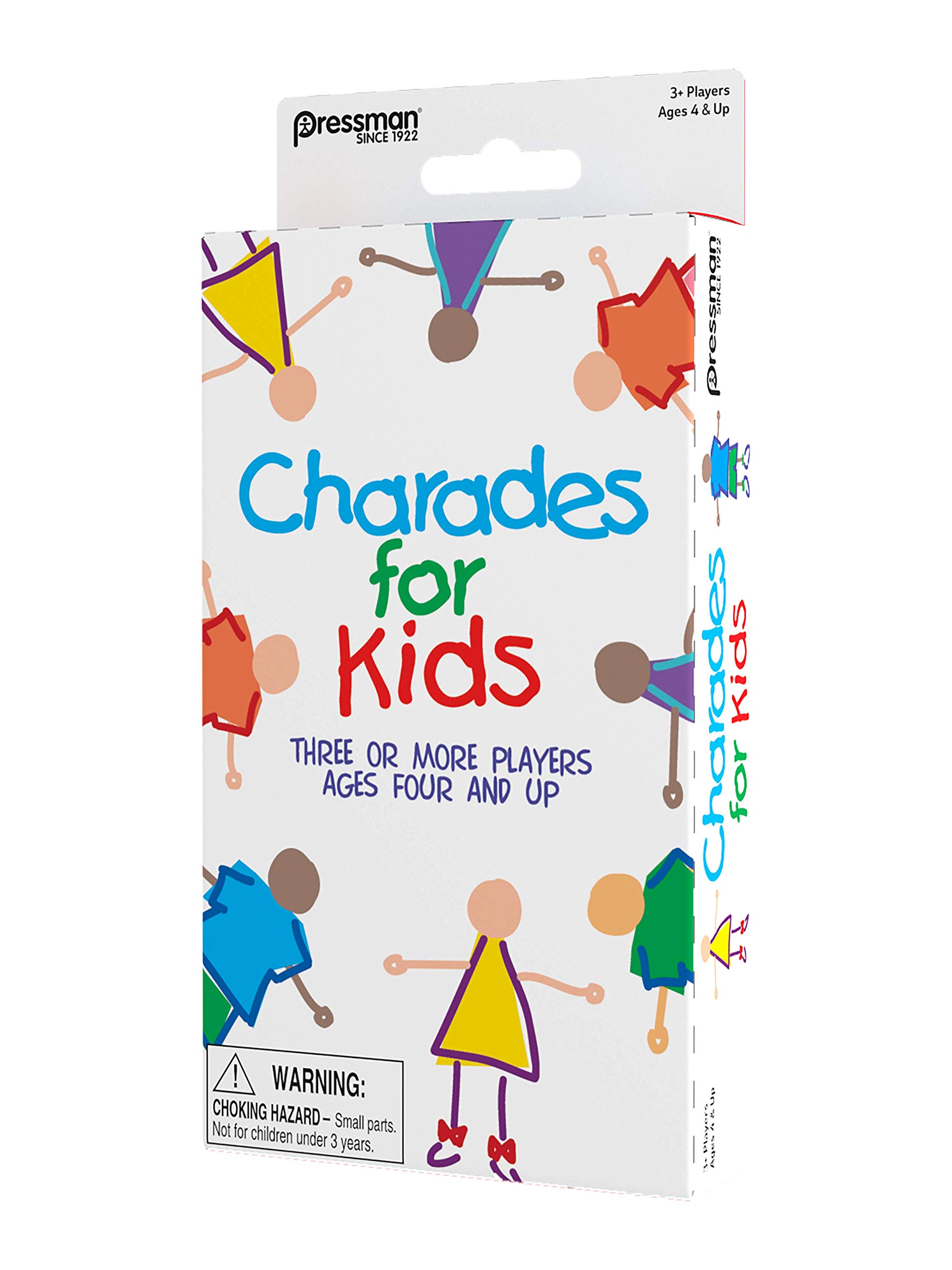 Pressman Charades for Kids Peggable - No Reading Required Family Game Multicolor ,5"