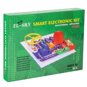 elsky 335 electronics discovery kit - circuits experiments and smart blocks for kids to build diy electric circuits