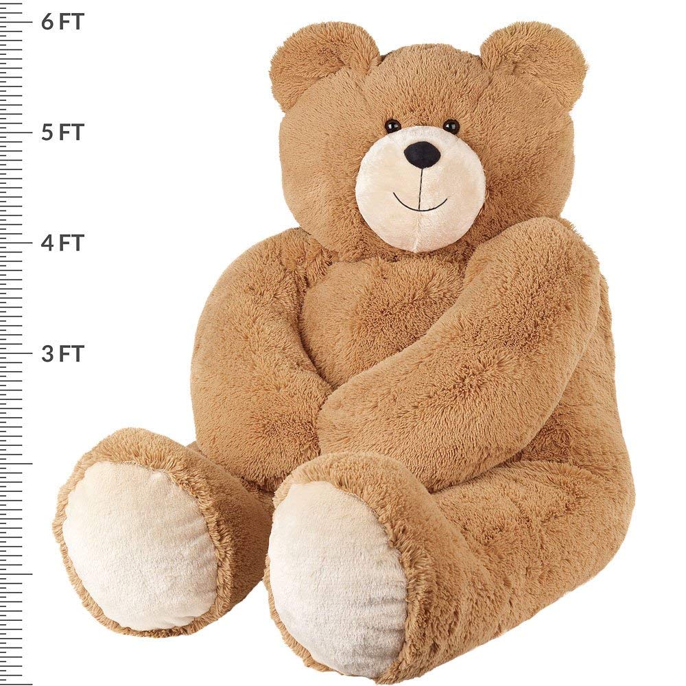 Vermont Teddy Bear Giant Stuffed Animals - Life Size Teddy Bear, 6 Foot, 6 FT, 72"