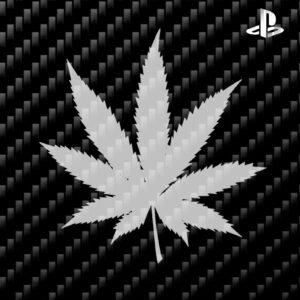 Skin Ps4 Slim - Carbon Fiber Marijuana - Limited Edition Decal Cover ADESIVA Playstation 4 Slim Sony Bundle