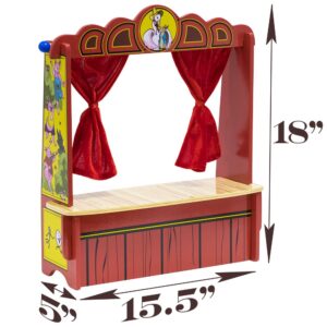 Imagination Generation Wooden Wonders Mother Goose's Tabletop Puppet Theater