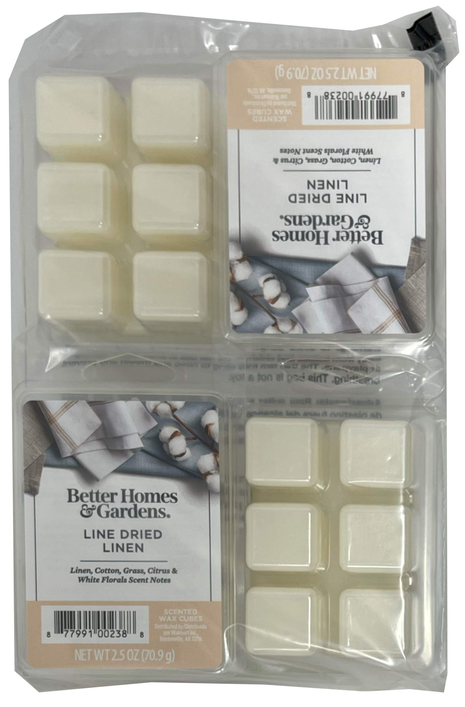 Better Homes and Gardens Line Dried Linen Scented Wax Cubes - 4-Pack