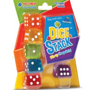 blue orange Dice Stack Game