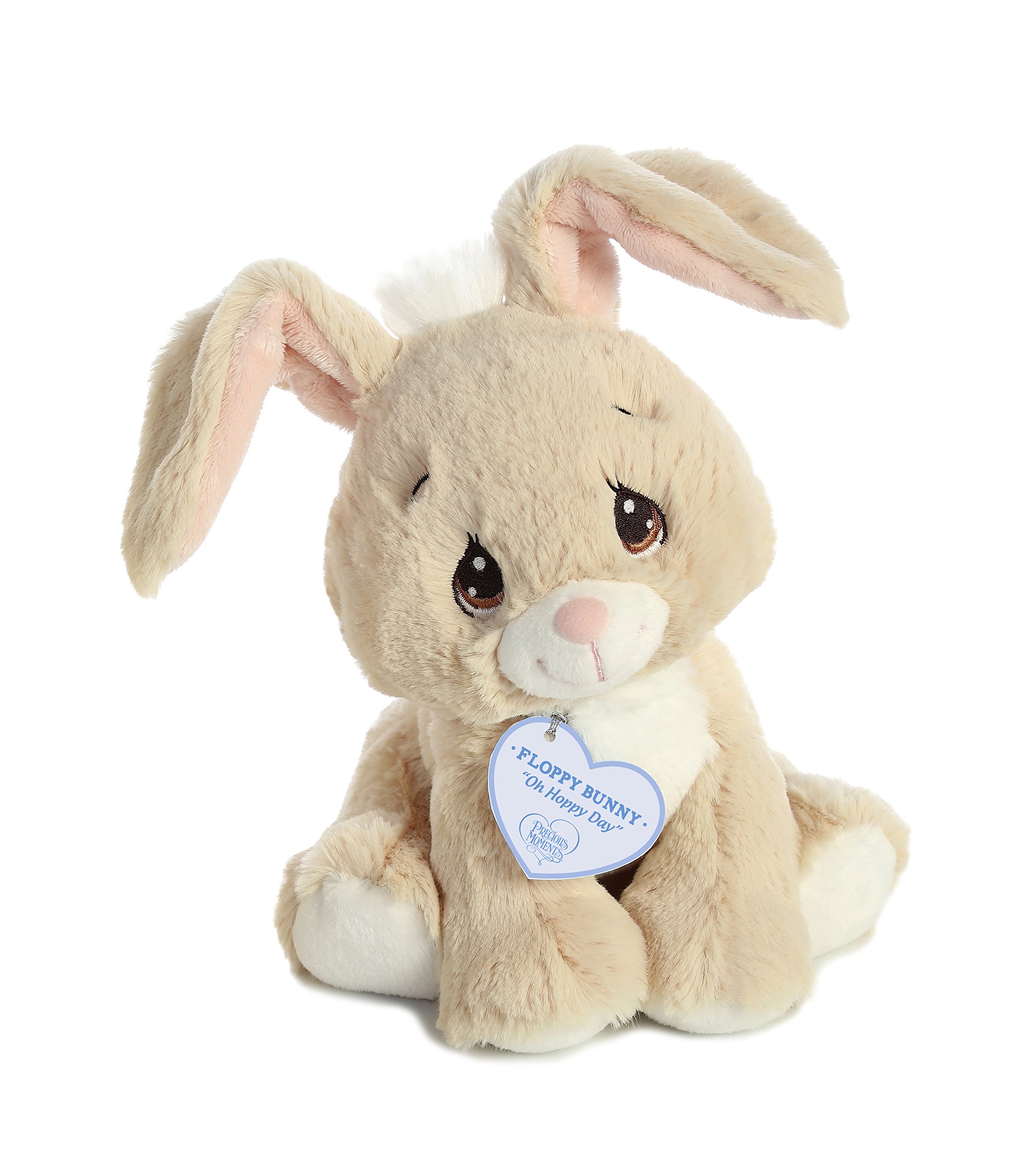 Aurora® Inspirational Precious Moments™ Floppy Bunny Stuffed Animal - Cherished Memories - Enduring Comfort - Brown 8.5 Inches