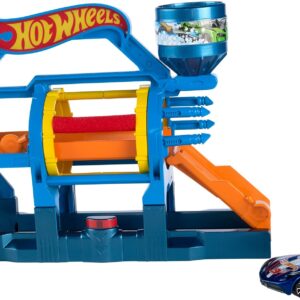 Hot Wheels Turbo Jet Car Wash Playset Vehicle