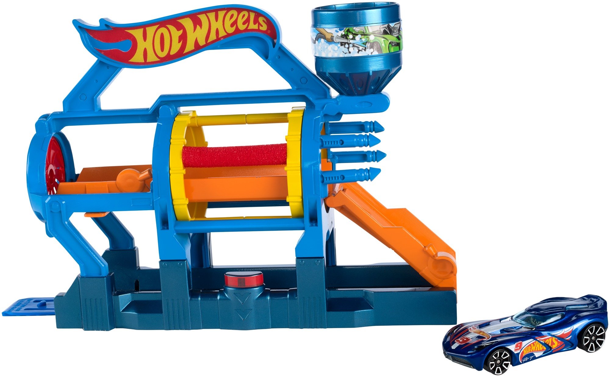 Hot Wheels Turbo Jet Car Wash Playset Vehicle