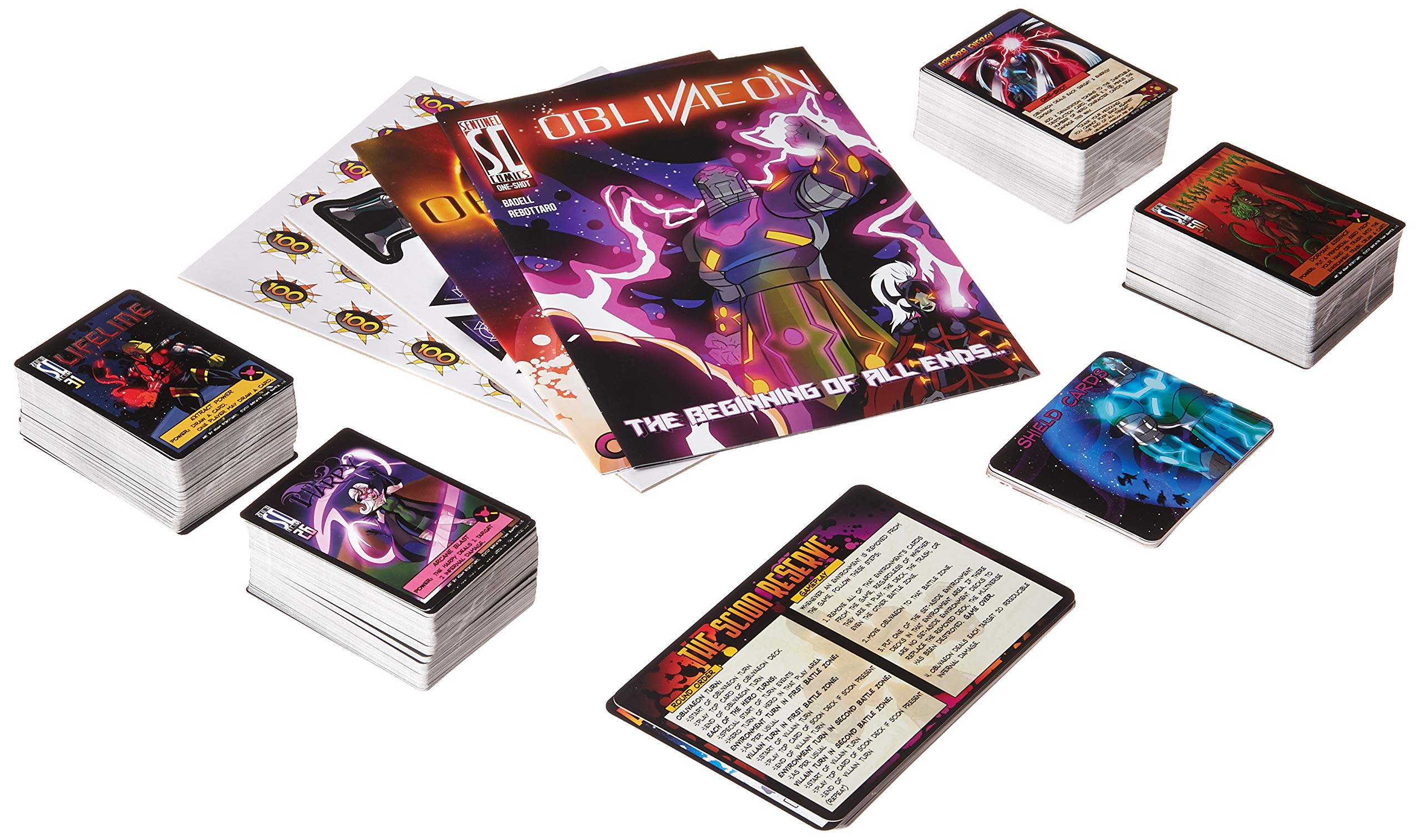 Greater Than Games | Sentinels of The Multiverse: Oblivaeon (Enhanced Edition) | Cooperative Strategy Board Game | 2 to 5 Players | 45 Minutes | Ages 14+