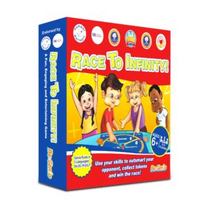 begenio - race to infinity, math games for kids 6-12, fun educational board games, multi-level tabletop games, table top board gaming to enhance your child’s math skills