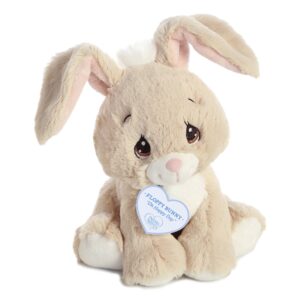 Aurora® Inspirational Precious Moments™ Floppy Bunny Stuffed Animal - Cherished Memories - Enduring Comfort - Brown 8.5 Inches