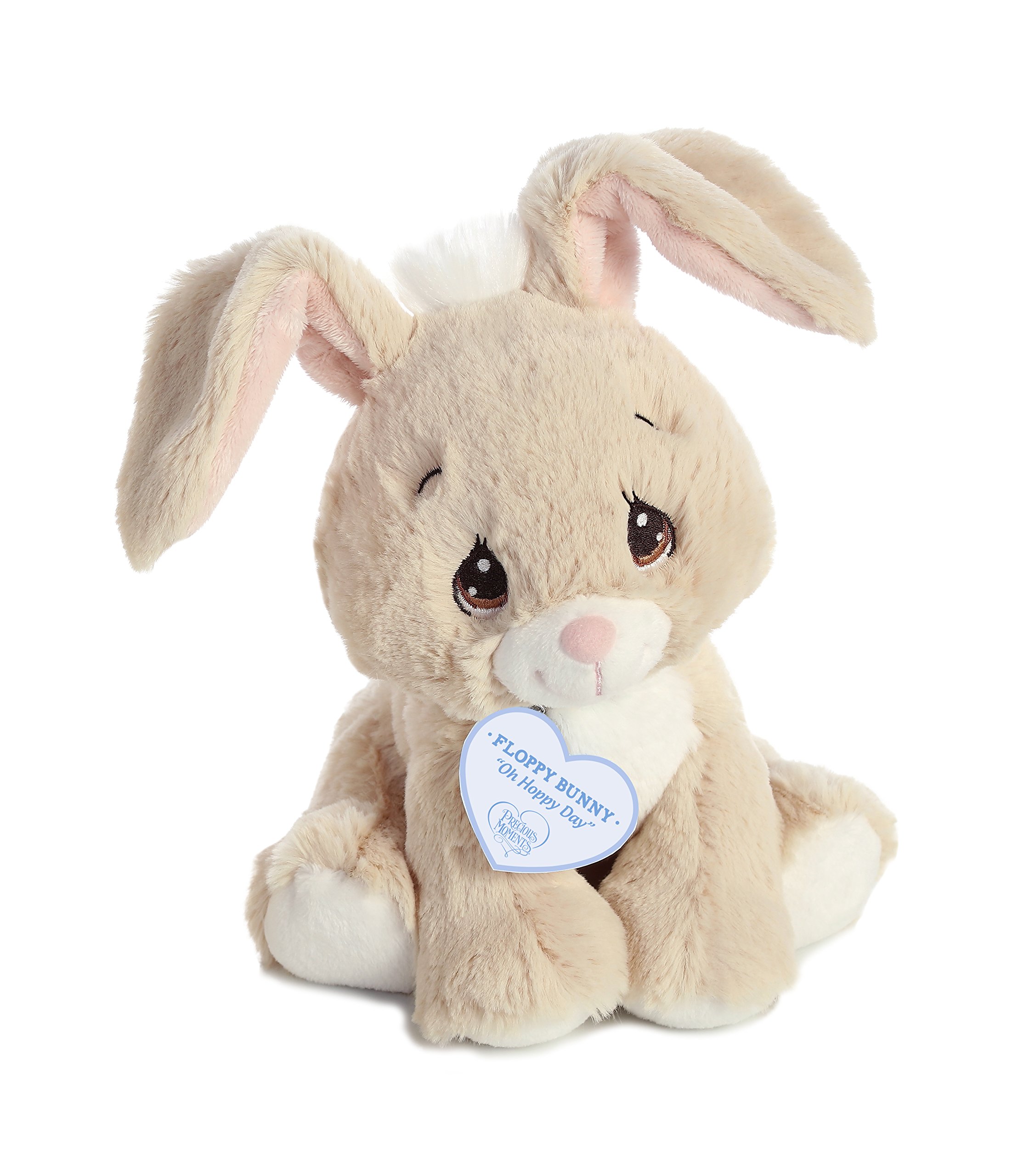 Aurora® Inspirational Precious Moments™ Floppy Bunny Stuffed Animal - Cherished Memories - Enduring Comfort - Brown 8.5 Inches