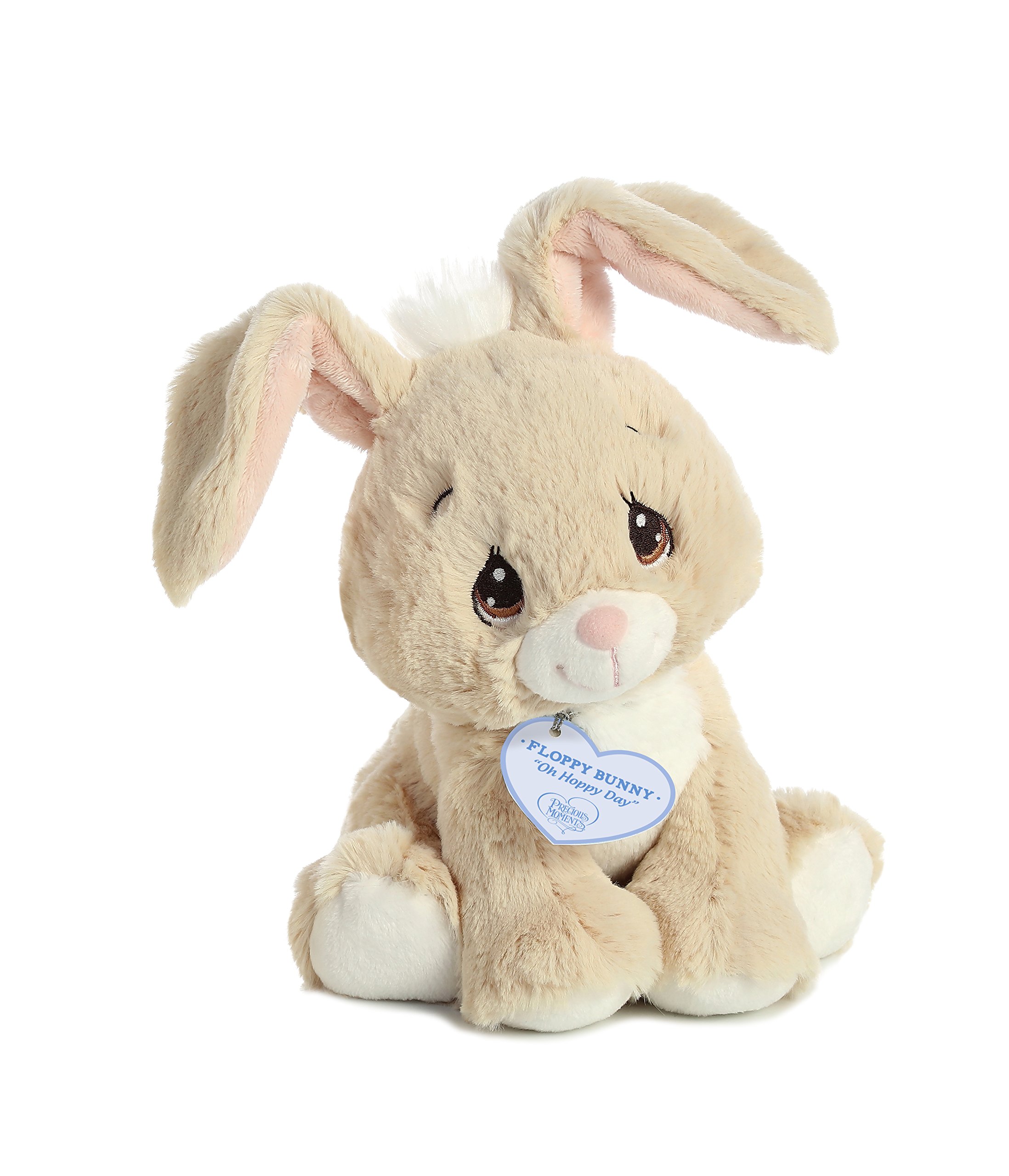 Aurora® Inspirational Precious Moments™ Floppy Bunny Stuffed Animal - Cherished Memories - Enduring Comfort - Brown 8.5 Inches