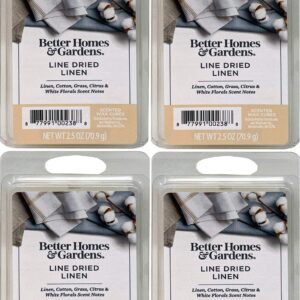 Better Homes and Gardens Line Dried Linen Scented Wax Cubes - 4-Pack