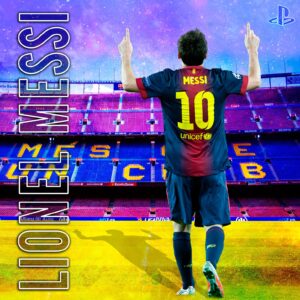 Skin Ps4 Slim - Lionel Messi FC BARCELLONA Ultras - Limited Edition Decal Cover ADESIVA Playstation 4 Slim Sony Bundle