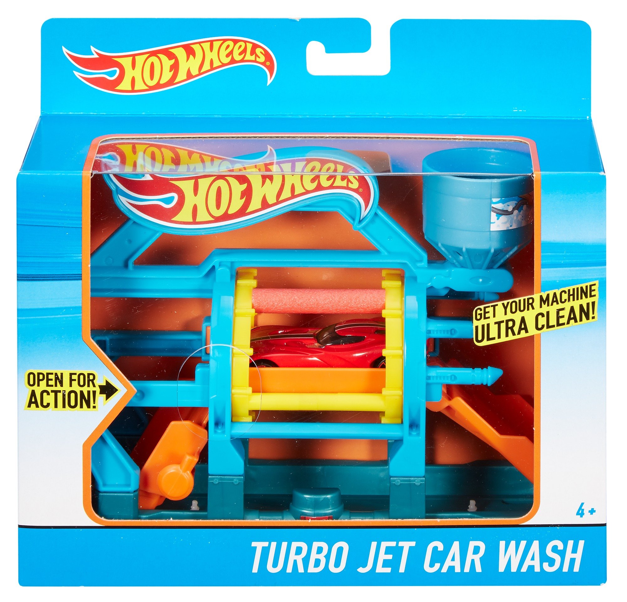 Hot Wheels Turbo Jet Car Wash Playset Vehicle