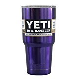 yeti rambler 30 oz, stainless steel, powder-coated, custom colors (intense purple)