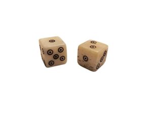 genuine bone dice set (hand carved)