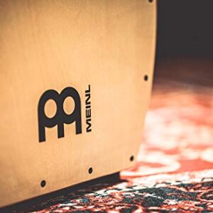 Meinl Jumbo Arch Bass Cajon Box Drum with Internal Snares - NOT MADE IN CHINA - Maple Frontplate / Hardwood Body in Vintage Wine Barrel Finish, 2-YEAR WARRANTY (SUBCAJ8VWB-M)