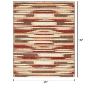 Unique Loom Autumn Collection Area Rug - Wheat (8' x 10' Rectangle, Multi/ Beige)