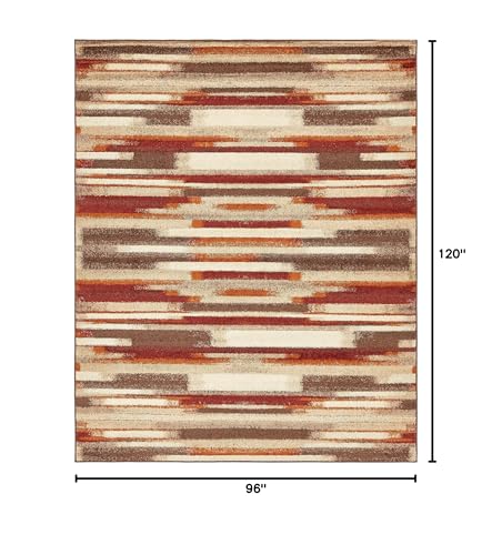 Unique Loom Autumn Collection Area Rug - Wheat (8' x 10' Rectangle, Multi/ Beige)