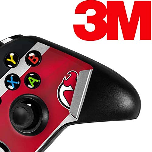 Skinit Decal Gaming Skin Compatible with Xbox One S Controller - Officially Licensed NHL New Jersey Devils Jersey Design