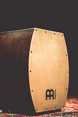 Meinl Jumbo Arch Bass Cajon Box Drum with Internal Snares - NOT MADE IN CHINA - Maple Frontplate / Hardwood Body in Vintage Wine Barrel Finish, 2-YEAR WARRANTY (SUBCAJ8VWB-M)