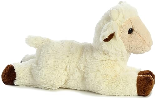 Aurora® Adorable Mini Flopsie™ Goat Kid Stuffed Animal - Playful Ease - Timeless Companions - White 8 Inches