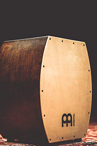 Meinl Jumbo Arch Bass Cajon Box Drum with Internal Snares - NOT MADE IN CHINA - Maple Frontplate / Hardwood Body in Vintage Wine Barrel Finish, 2-YEAR WARRANTY (SUBCAJ8VWB-M)