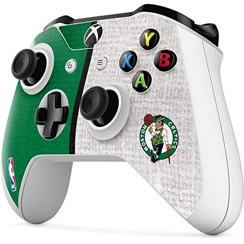 Skinit Decal Gaming Skin Compatible with Xbox One S Controller - Officially Licensed NBA Boston Celtics Canvas Design