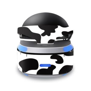 mightyskins skin compatible with sony playstation vr wrap cover sticker skins cow print