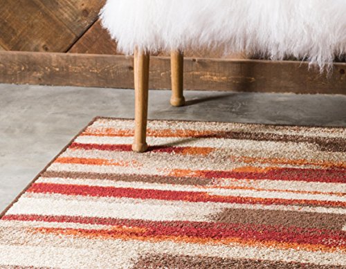 Unique Loom Autumn Collection Area Rug - Wheat (8' x 10' Rectangle, Multi/ Beige)