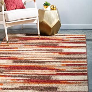 Unique Loom Autumn Collection Area Rug - Wheat (8' x 10' Rectangle, Multi/ Beige)