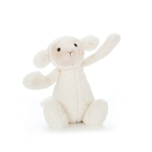 Jellycat Bashful Lamb Stuffed Animal, Medium 12 inches | Lamb and Sheep Plush Toy | Classic Children's Gift