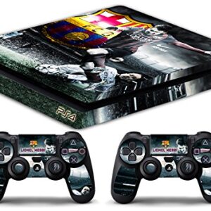 Skin Ps4 Slim - Lionel Messi FC BARCELLONA - Limited Edition Decal Cover ADESIVA Playstation 4 Slim Sony Bundle